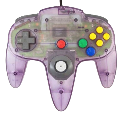 Nintendo 64 Handkontroll Lila/Atomic Purple Transparent beg